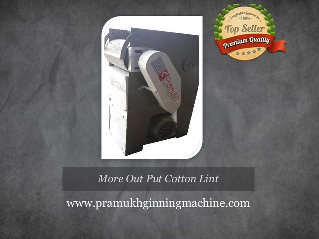 cotton ginning : portable ginning machine"